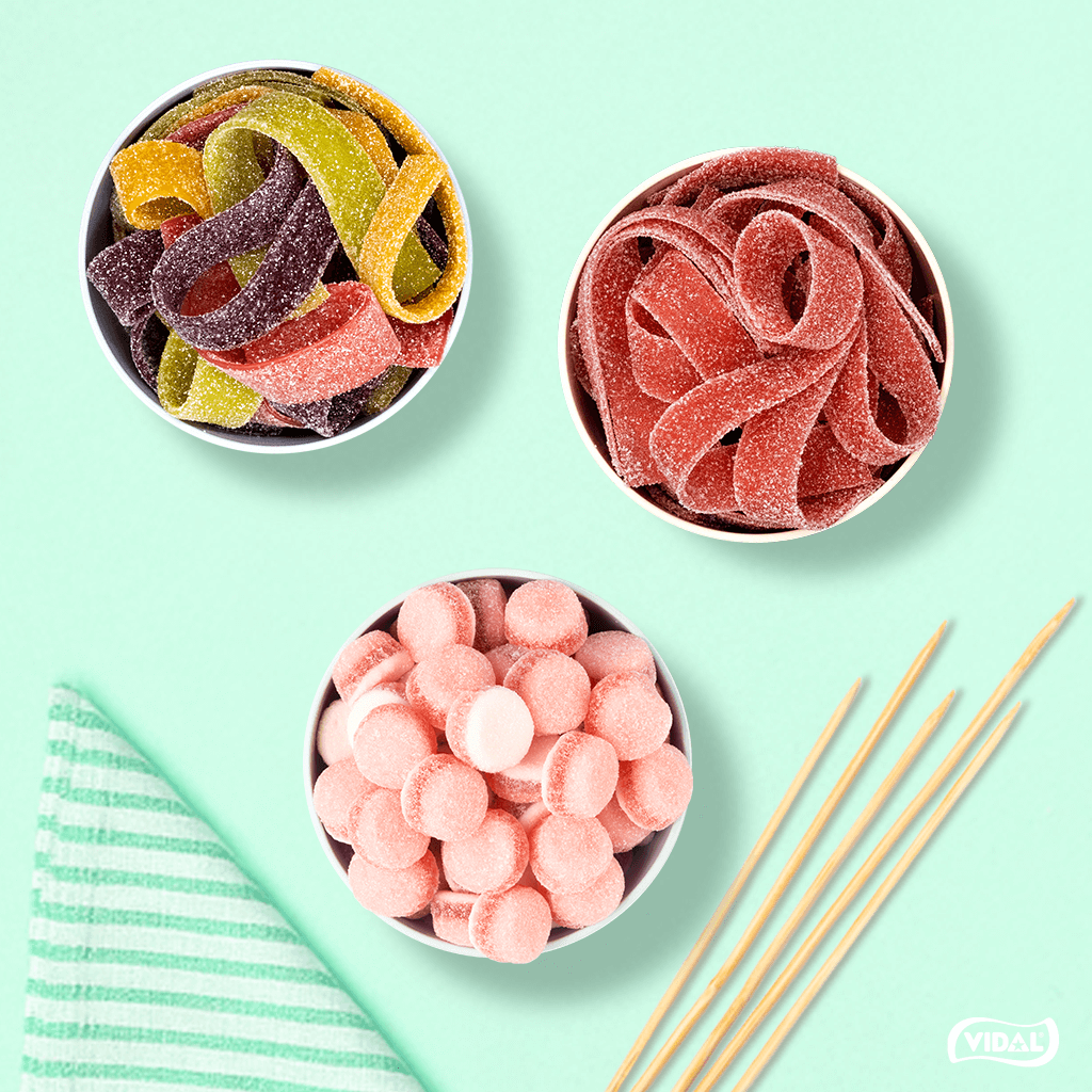 Brochetas de Chuches para Bautizo: Ideas dulces | Vidal Golosinas ...